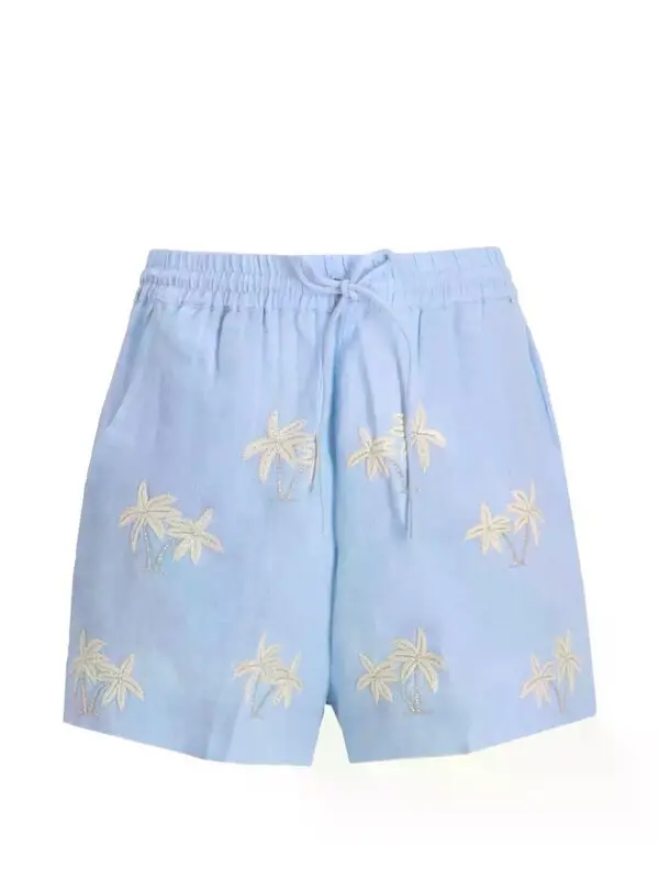 BENARAS BY CITRUS Palm Tree-pattern Shorts
