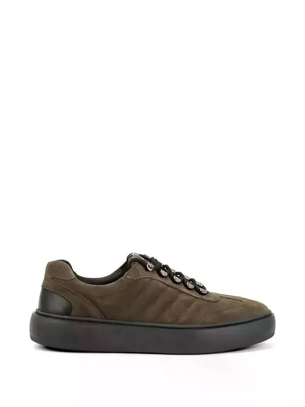 CERRUTI 1881 Quilted Lace-up Sneakers - Brown