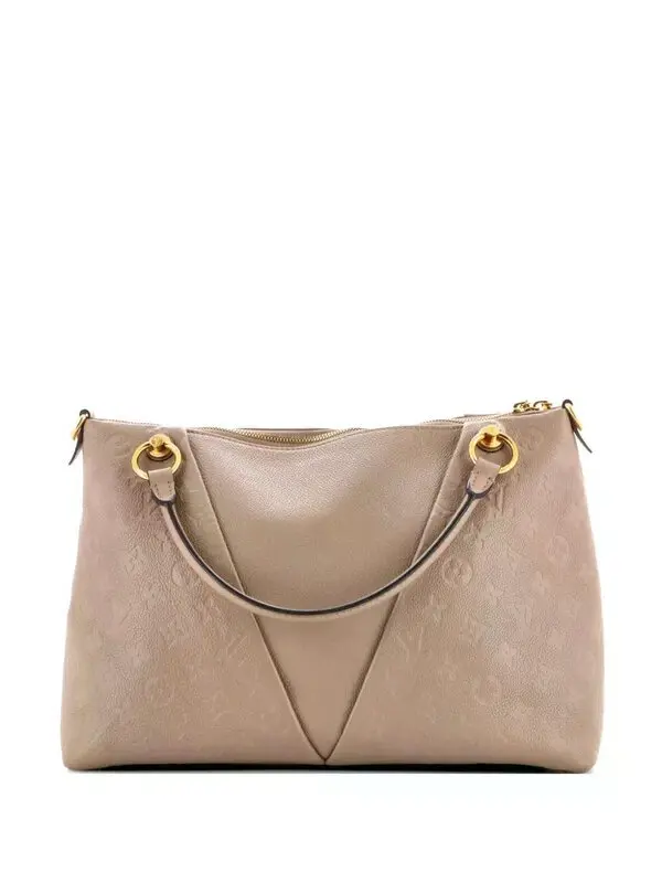 LOUIS VUITTON V Monogram Empreinte Leather Mm Tote Bag - Neutrals