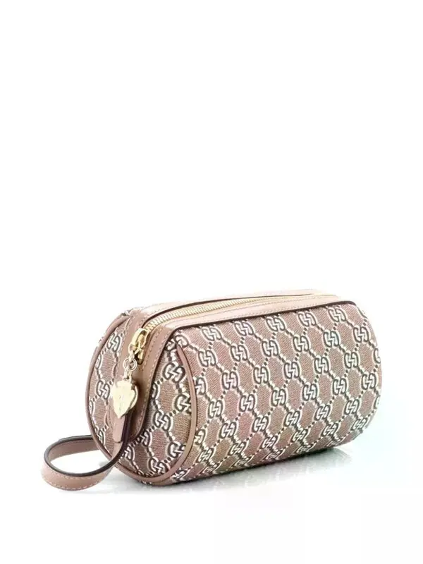 Gucci Cylindrical Gg Shadow Coated Canvas Mini Shoulder Bag