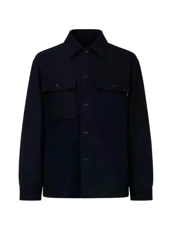 DEPARTMENT 5 Patch Pocket Shirt Jacket - Blue