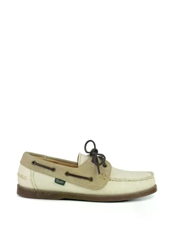 Paraboot Canvas Boat Shoes - Neutrals