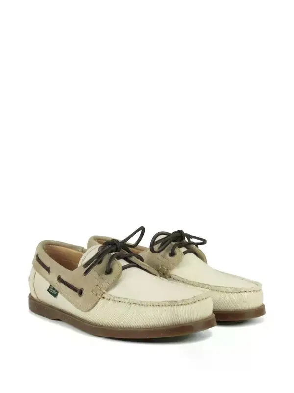 Paraboot Canvas Boat Shoes