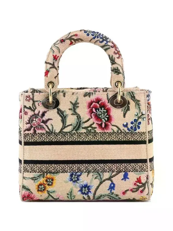 Dior Lady D-lite Medium Satchel - Neutrals