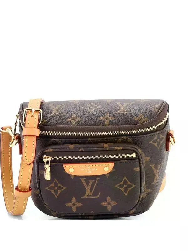 LOUIS VUITTON Bum Bag Monogram Canvas Mini Belt Bag - Brown