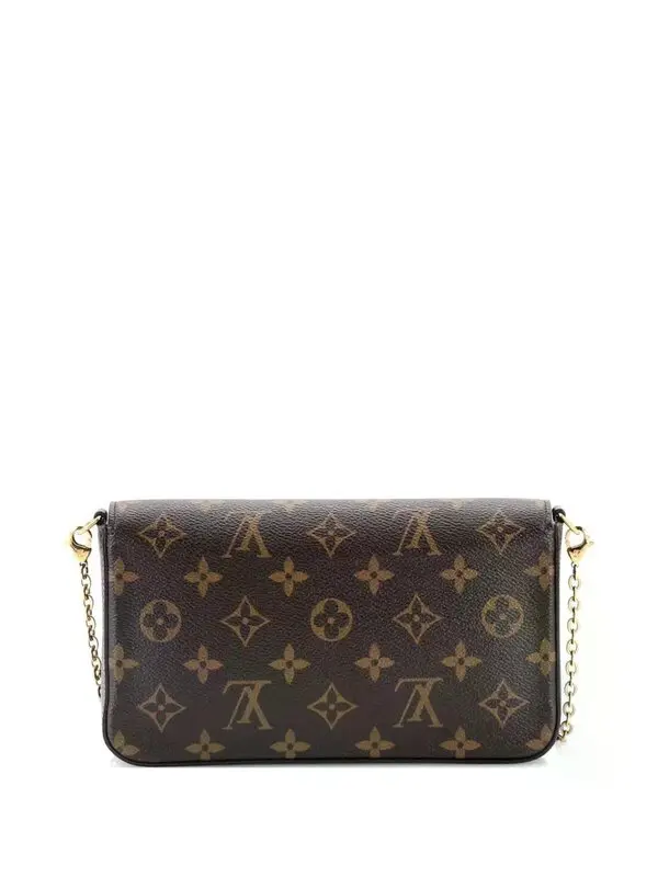 LOUIS VUITTON Felicie Pochette Limited Edition Vivienne Xmas Monogram Canvas - Brown