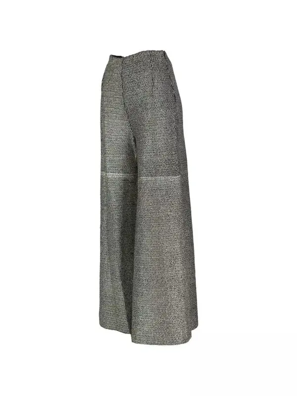 Gianfranco Ferre Tone Flared Trousers - Silver