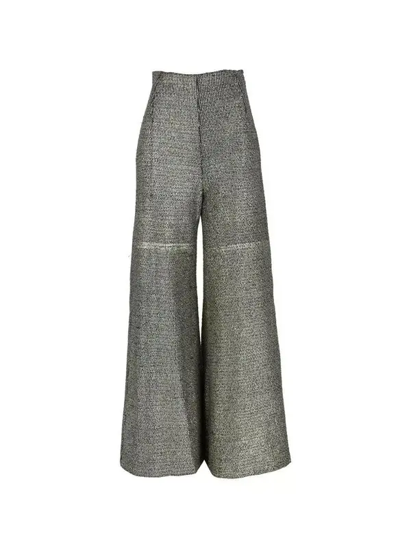 Gianfranco Ferre Tone Flared Trousers - Silver