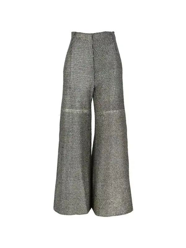 Gianfranco Ferre Tone Flared Trousers - Silver