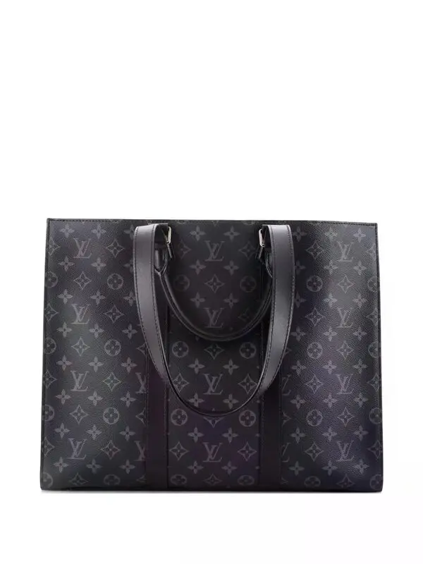 LOUIS VUITTON Sac Plat Horizontal Tote Bag Monogram Eclipse Canvas