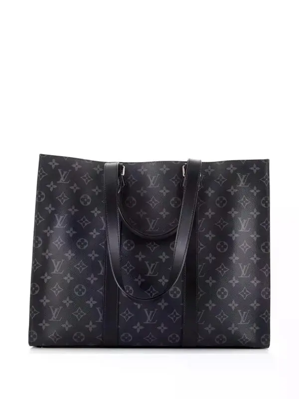 LOUIS VUITTON Sac Plat Horizontal Tote Bag Monogram Eclipse Canvas