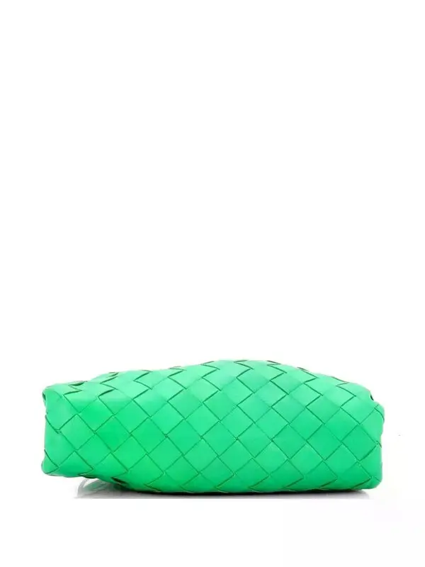 Bottega Veneta The Pouch Intrecciato Nappa Mini Crossbody Bag - Green