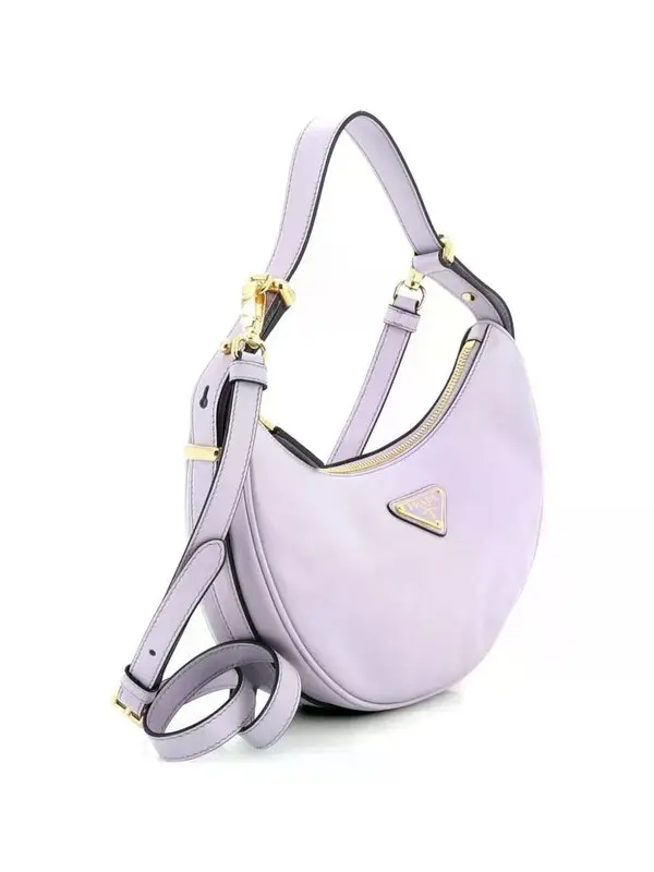 Prada Arque Half Moon Small Hobo Bag - Purple