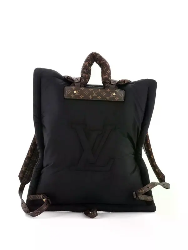 LOUIS VUITTON Pillow Monogram Quilted Econyl Nylon Backpack - Black