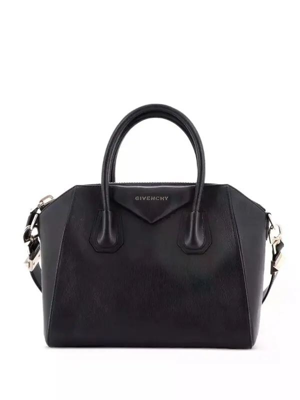 Givenchy Antigona Bag Glazed Leather Medium Satchel - Black