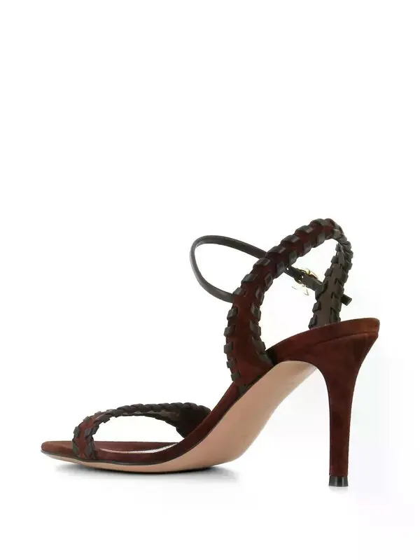 GIANVITO ROSSI Whipstitched Suede Sandals