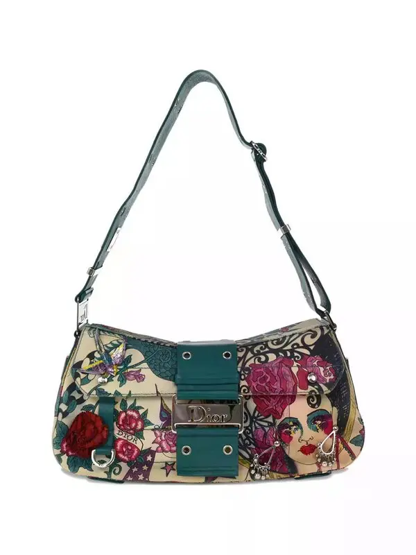 Dior 2004 Columbus Floral-print Tote Bag - Neutrals
