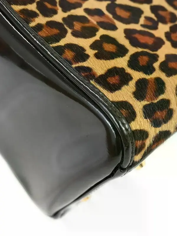 Dior 1997 Lady Leopard-pattern Tote Bag
