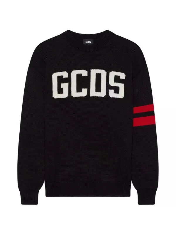Gcds Logo Print Crew Neck Sweatshirt