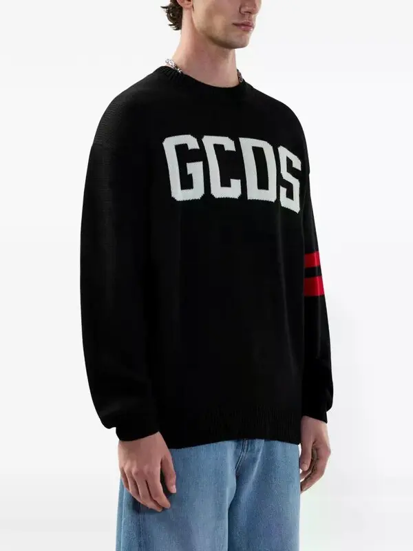 Gcds Logo Print Crew Neck Sweatshirt