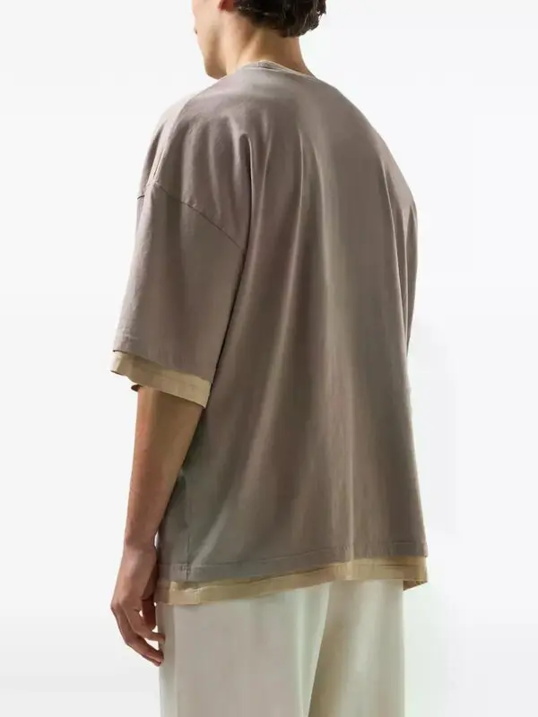 Gcds Logo-detail T-shirt - Brown