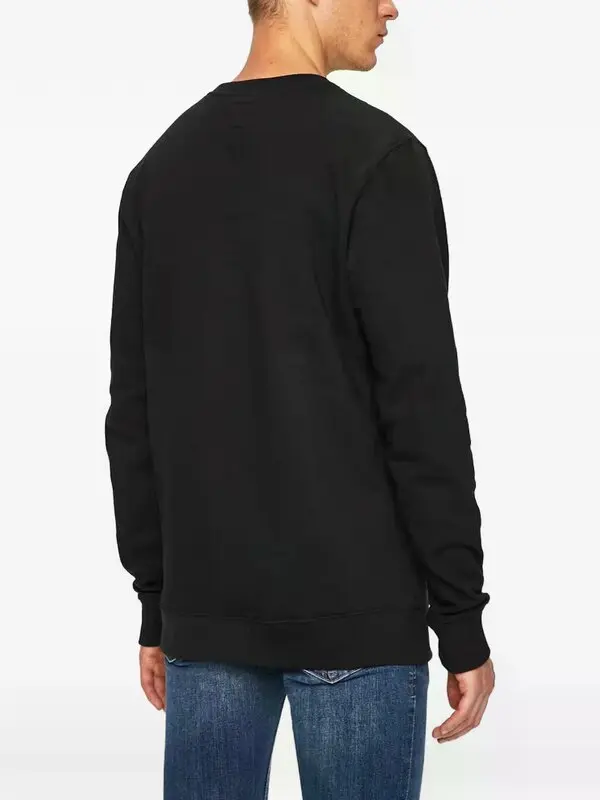 VANS Logo-detail Long-sleeved Sweatshirt - Black