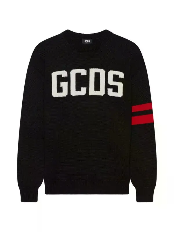 Gcds Logo-detail Sweater - Black