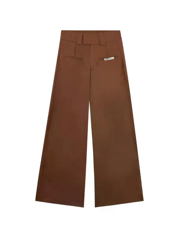 Gcds Wide-leg Trousers - Brown