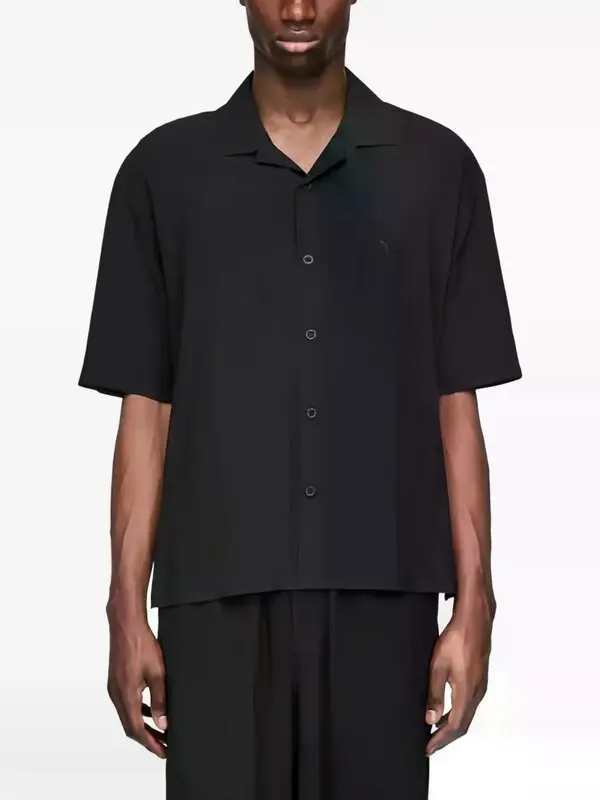 Y3 Perforated-detail Short-sleeve Shirt