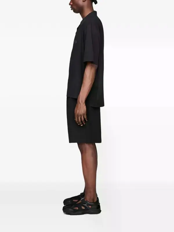 Y3 Perforated-detail Short-sleeve Shirt