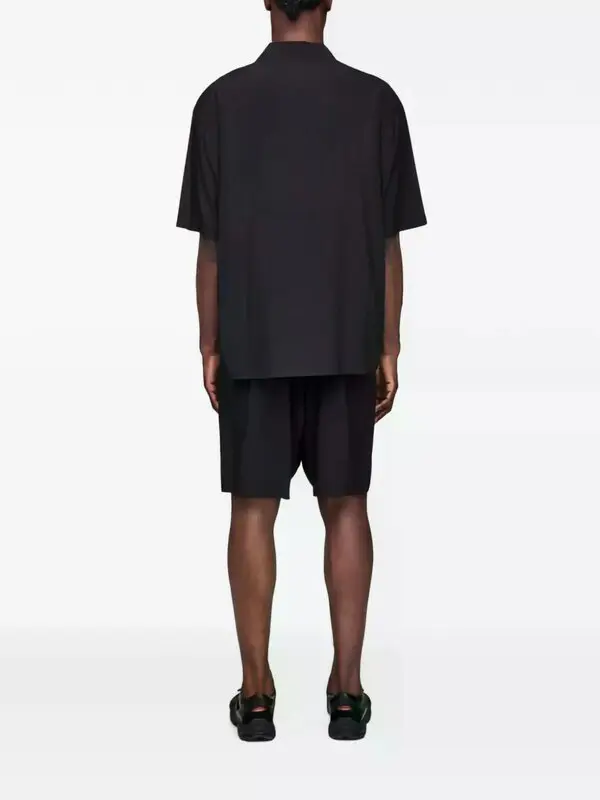 Y3 Perforated-detail Short-sleeve Shirt