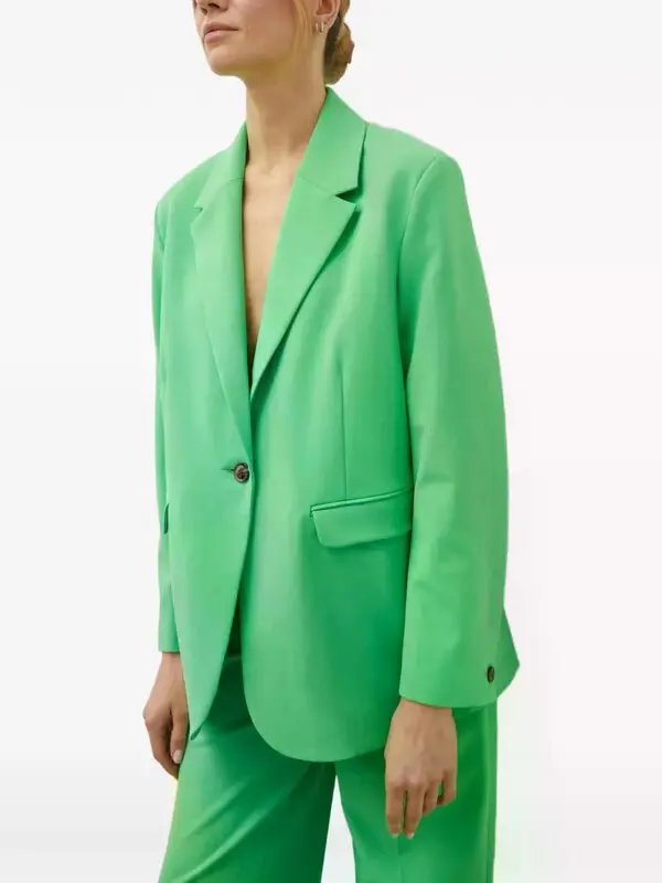 SAMSOE SAMSOE Single-breasted Blazer - Green