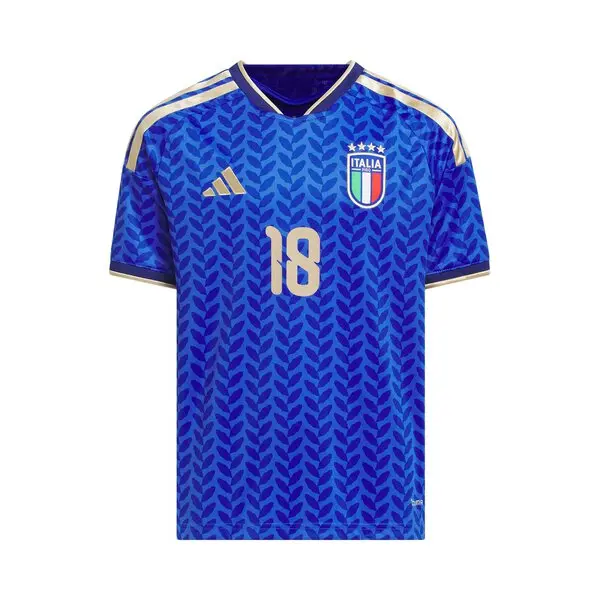 Adidas Italy 26 Home Barella Jersey - Blue