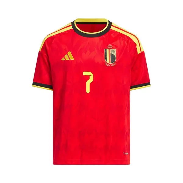 Adidas Belgium 26 Home De Bruyne Jersey /bold Gold - Red