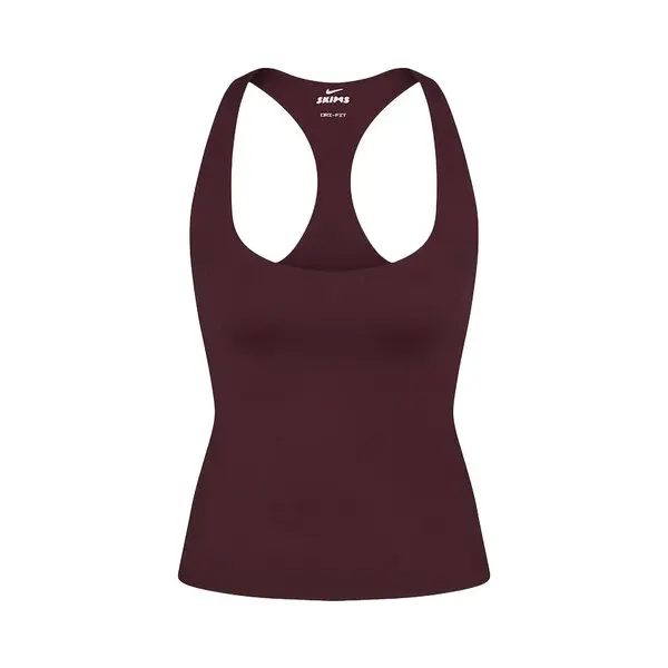 NIKESKIMS Matte Racer Back Tank 'currant - Red
