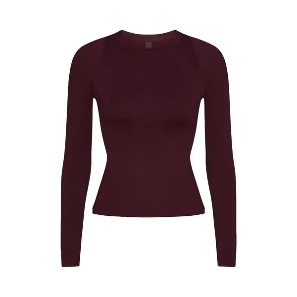 NIKESKIMS Long Sleeve Crew Neck Top - Red