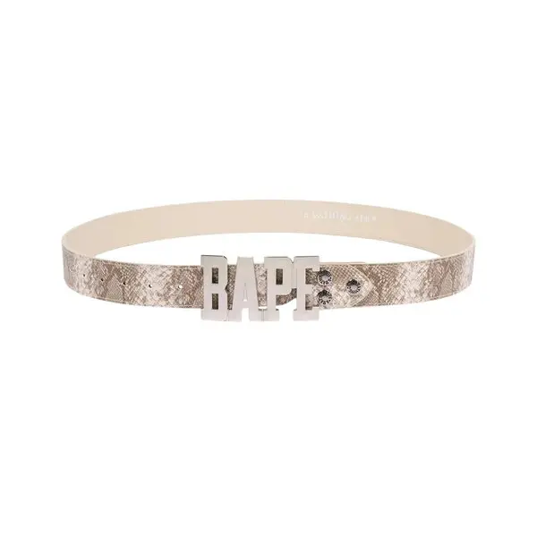 A BATHING APE Snake Belt 'beige - Tan