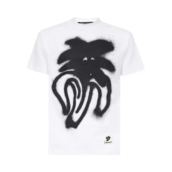 Palm Angels Spray Jimmy Classic Tee /black - White