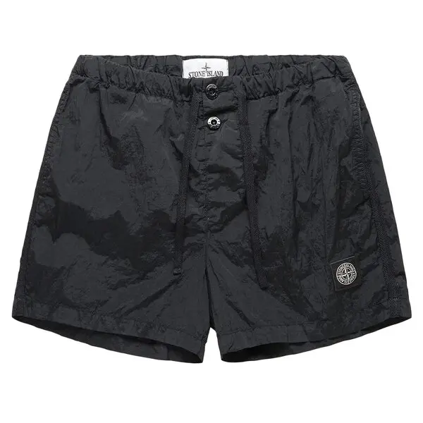 Stone Island Nylon Metal Beach Shorts - Black