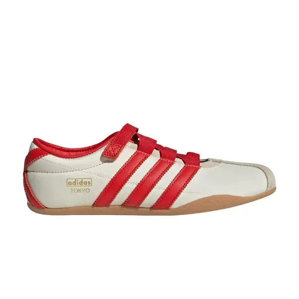 Adidas Wmns Tokyo Mary Jane White Red Gold Metallic - Cream