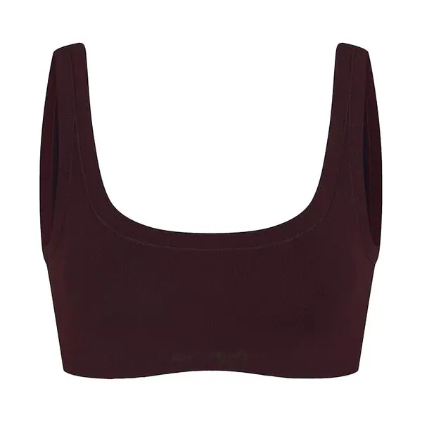 NIKESKIMS Vintage Seamless Scoop Neck Bra - Red
