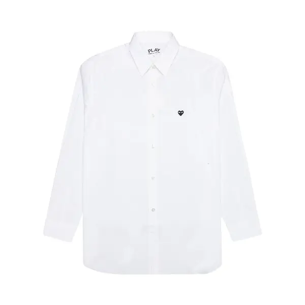 Play Comme Des Garcon Small Emblem Button-down Shirt