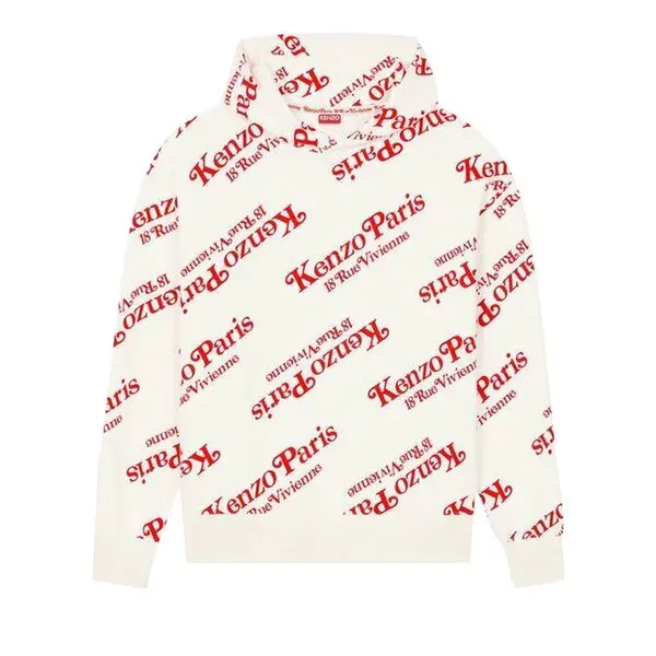Kenzo X Verdy Oversized Hooded Sweatshirt 'off White - Cream