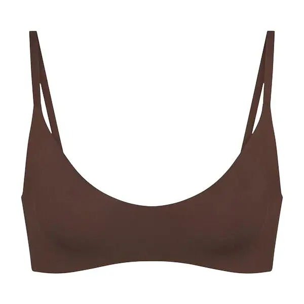 NIKESKIMS Matte Micro Scoop Bra 'dark Sepia - Brown