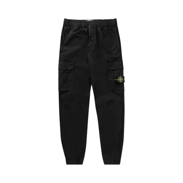 Stone Island Engineered Knees Cargo Pants - Black