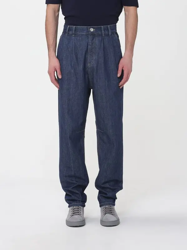 Brunello Cucinelli Tapered Fit Cotton Denim Jeans