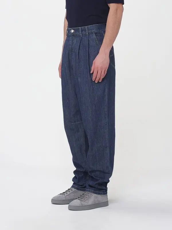 Brunello Cucinelli Tapered Fit Cotton Denim Jeans