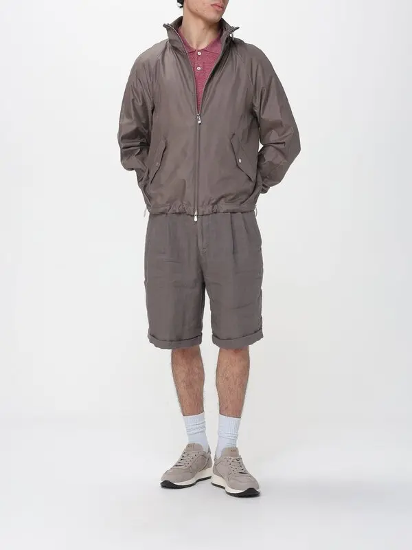 Brunello Cucinelli Technical Fabric Windbreaker - Brown