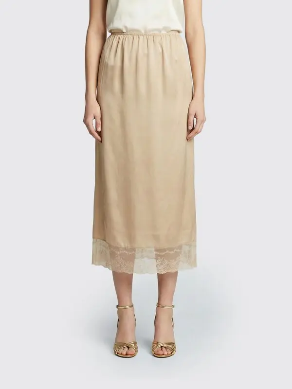 Carven Lace Trim Skirt