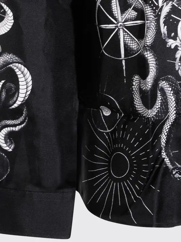 Philipp Plein Cotton Casual Shirt With Logo Print